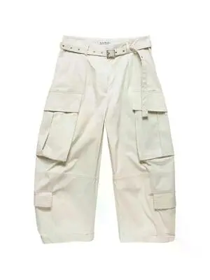 Acne Studios Cargo Trousers With Belt - Neutrals