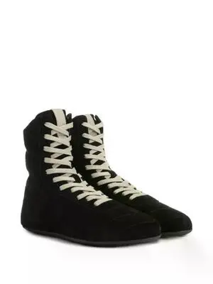 Rick Owens Chevron-quilted High-top Sneakers