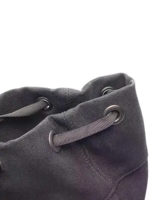 Bottega Veneta 2000s Intrecciato Striped Backpack - Black