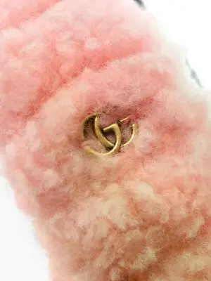 Gucci 2010s Double G Shearling Earmuffs