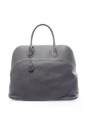 Hermès 2010s 45 Bolide Relax Tote Bag - Blue