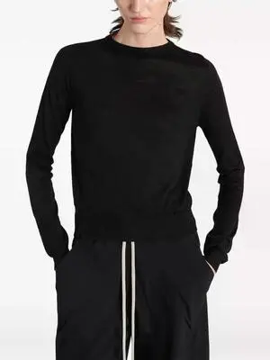 Rick Owens Ribbed-trim Sweater - Black