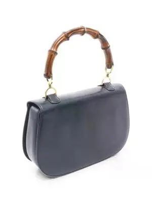 Gucci Bamboo Leather Satchel Bag