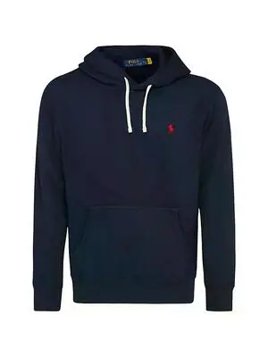Polo Ralph Lauren Logo-embroidered Drawstring Hoodie - Blue