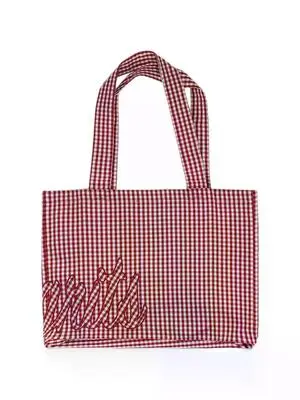 DENIM TEARS Kiss My Grits Gingham Tote Bag