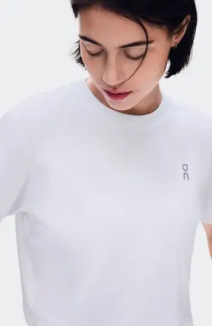On Train-t Cropped T-shirt - White