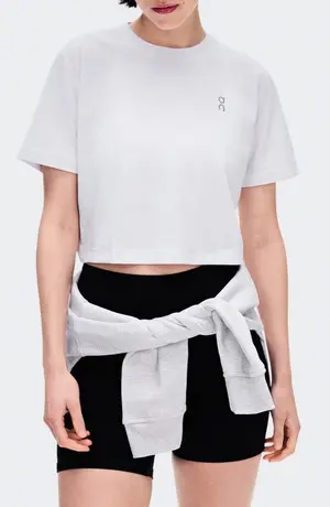 On Train-t Cropped T-shirt - White