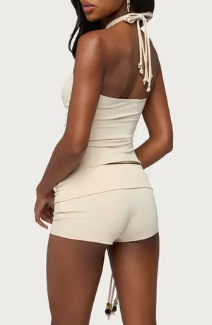 EDIKTED Thia Beaded Halter Top