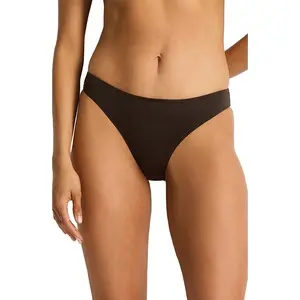 SEA LEVEL De Luxe Sporty Mid Rise Swim Briefs - Espresso