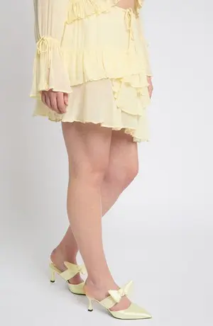 MUSE ASSEMBLY Tiered Ruffle Miniskirt