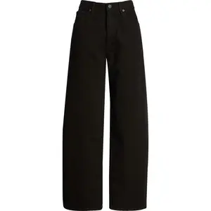 FRAME The Bow Wide Leg Jeans - Black