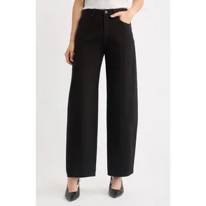 FRAME The Bow Wide Leg Jeans - Black