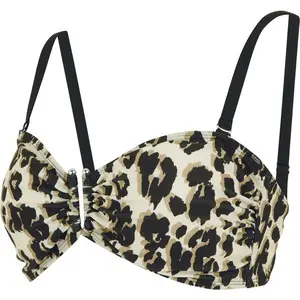 REGATTA Aceana Iii Leopard Print Bikini Top - Natural