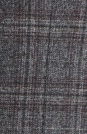 Isaia Delain Over Check Wool Suit