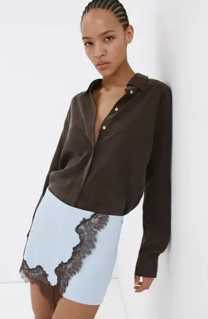 Mango Lace Trim Skort