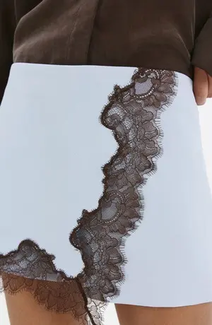Mango Lace Trim Skort