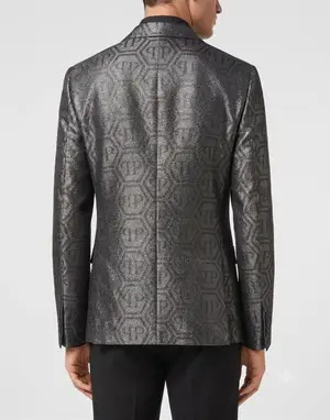 Philipp Plein Jacquard Blazer Regular Fit Monogram