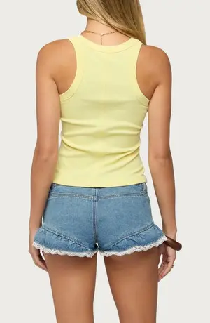 EDIKTED Harlowe Racerback Rib Tank
