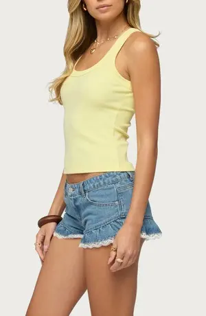 EDIKTED Harlowe Racerback Rib Tank