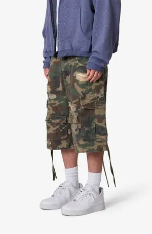 Mnml Distressed Baggy Cargo Shorts