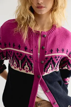 Anna Sui Fair Isle Cardigen