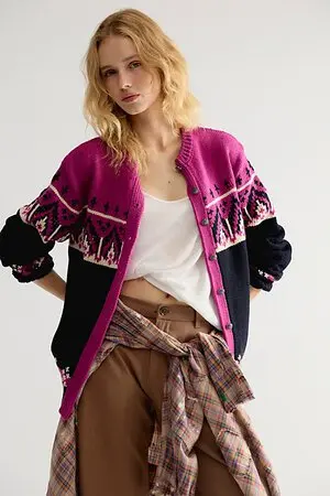 Anna Sui Fair Isle Cardigen