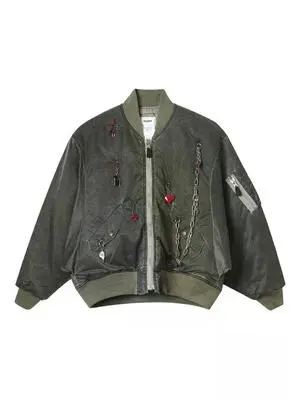 DOUBLET Chain-embellished Bomber Jacket