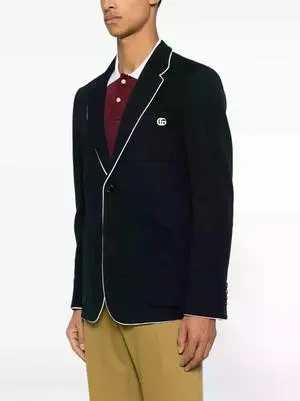 Gucci Embroidered Jersey Blazer