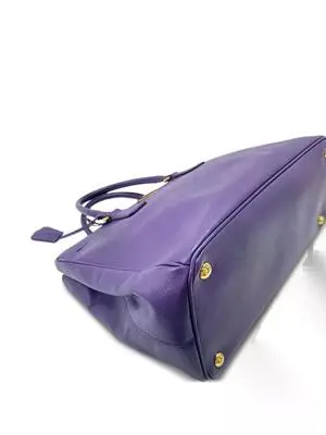 Prada Saffiano Leather Galleria Handbag - Purple