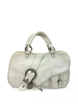 Dior 2000s Gaucho Tote Bag - White