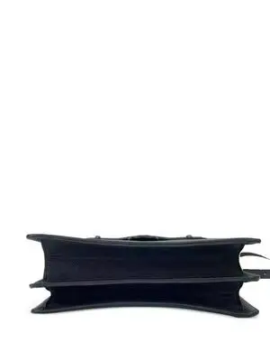 Celine Grained Leather Shoulder Bag - Black