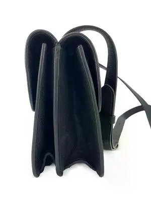 Celine Grained Leather Shoulder Bag - Black