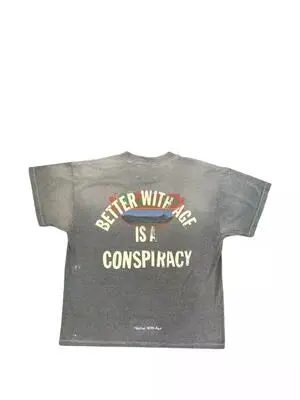 BETTER WITH AGE Conspiracy Graphic-print T-shirt - Grey