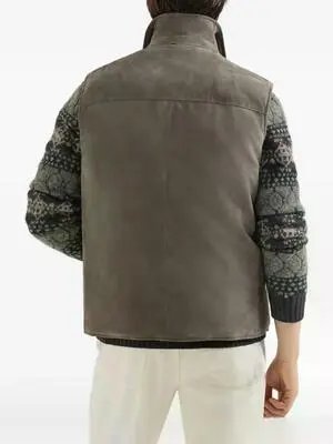 Brunello Cucinelli Suede Down Vest