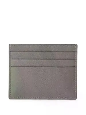 Brunello Cucinelli Grained Calfskin Card Case - Grey