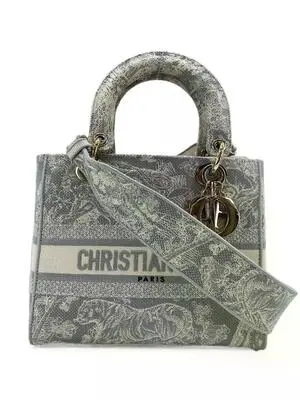 Dior 2020s Lady D-lite Tote Bag - Grey