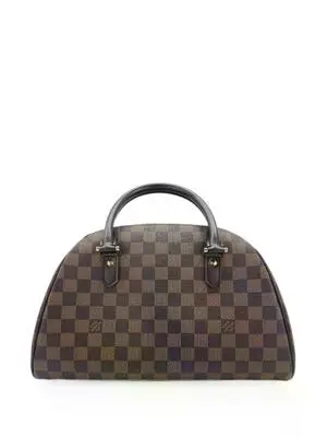 LOUIS VUITTON 2005 Damier Ebène Riviera Tote Bag - Brown