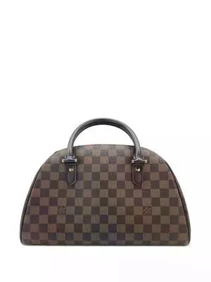 LOUIS VUITTON 2005 Damier Ebène Riviera Tote Bag - Brown