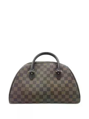LOUIS VUITTON 2005 Damier Ebène Riviera Tote Bag - Brown