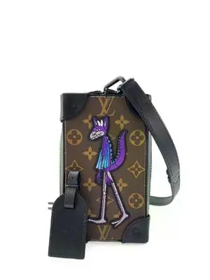 LOUIS VUITTON Soft Trunk Phone Box Messenger Bag With Character Patch - Brown