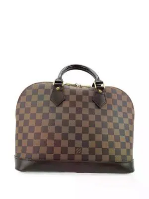 LOUIS VUITTON Damier Ebene Alma Pm Tote Bag