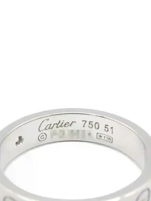 Cartier 18k White Gold Diamond Love Ring