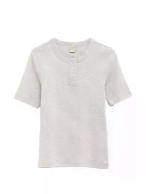 FLORE FLORE Jess Button-placket T-shirt - Grey