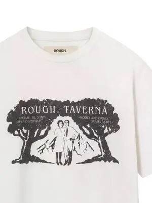 ROUGH. Graphic-print T-shirt - White