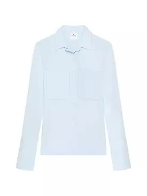 COURREGES Two-pocket Jersey Shirt - Blue