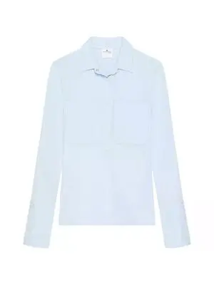 COURREGES Two-pocket Jersey Shirt - Blue