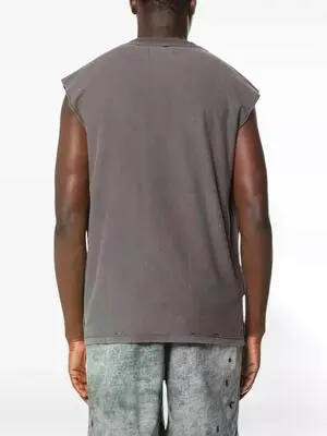 PURPLE BRAND Distressed Logo Tank Top