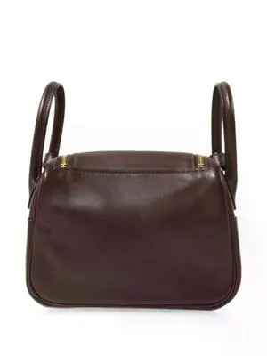 Hermès Mini Lindy Leather Shoulder Bag - Brown