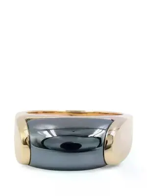 BVLGARI 2010s Tronchetto Hematite Ring - Gold