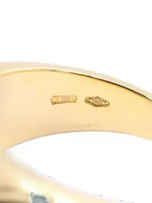BVLGARI 2010s Tronchetto Hematite Ring